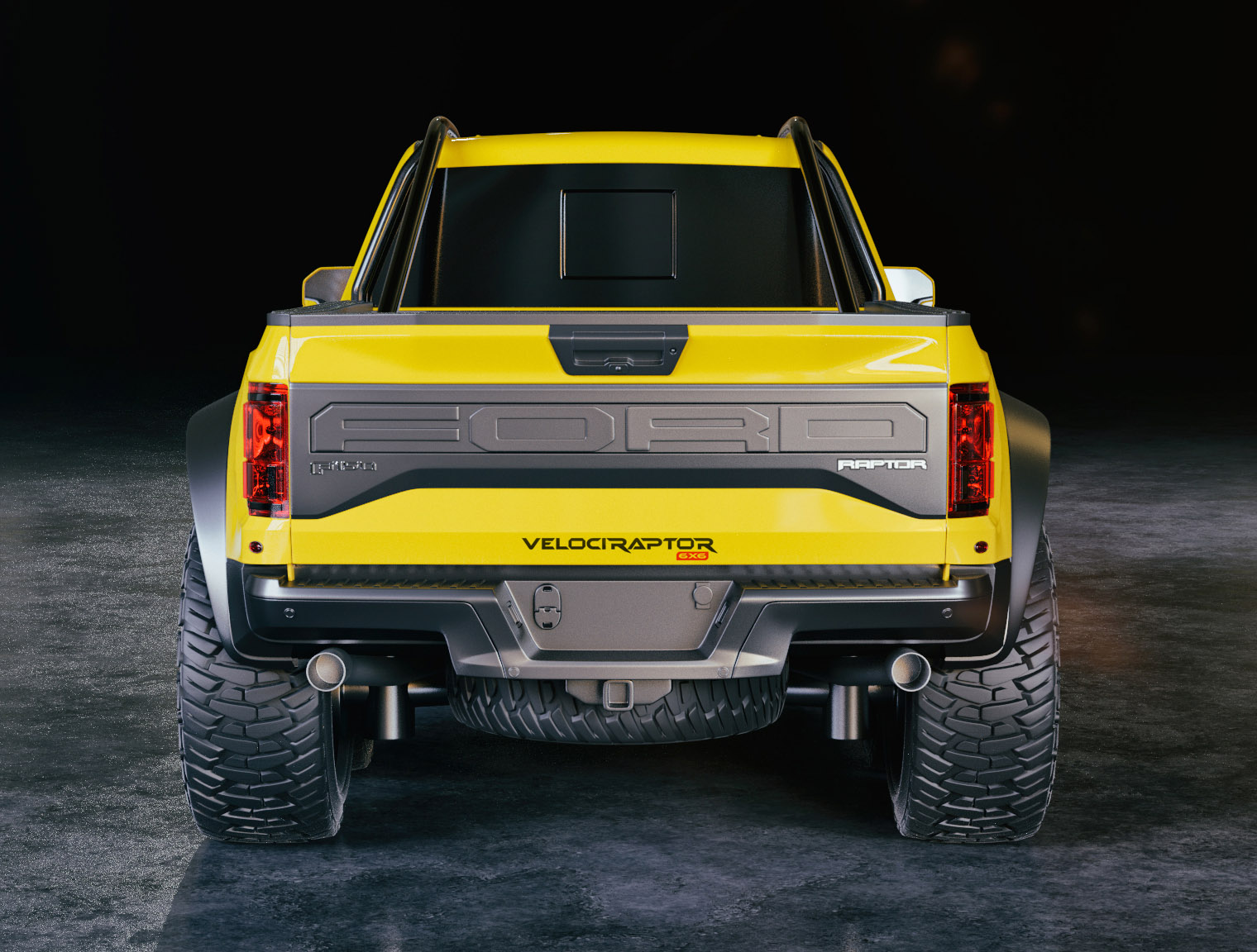 VelociRaptor 6×6 é um incrível Ford F-150 Raptor com seis rodas ...