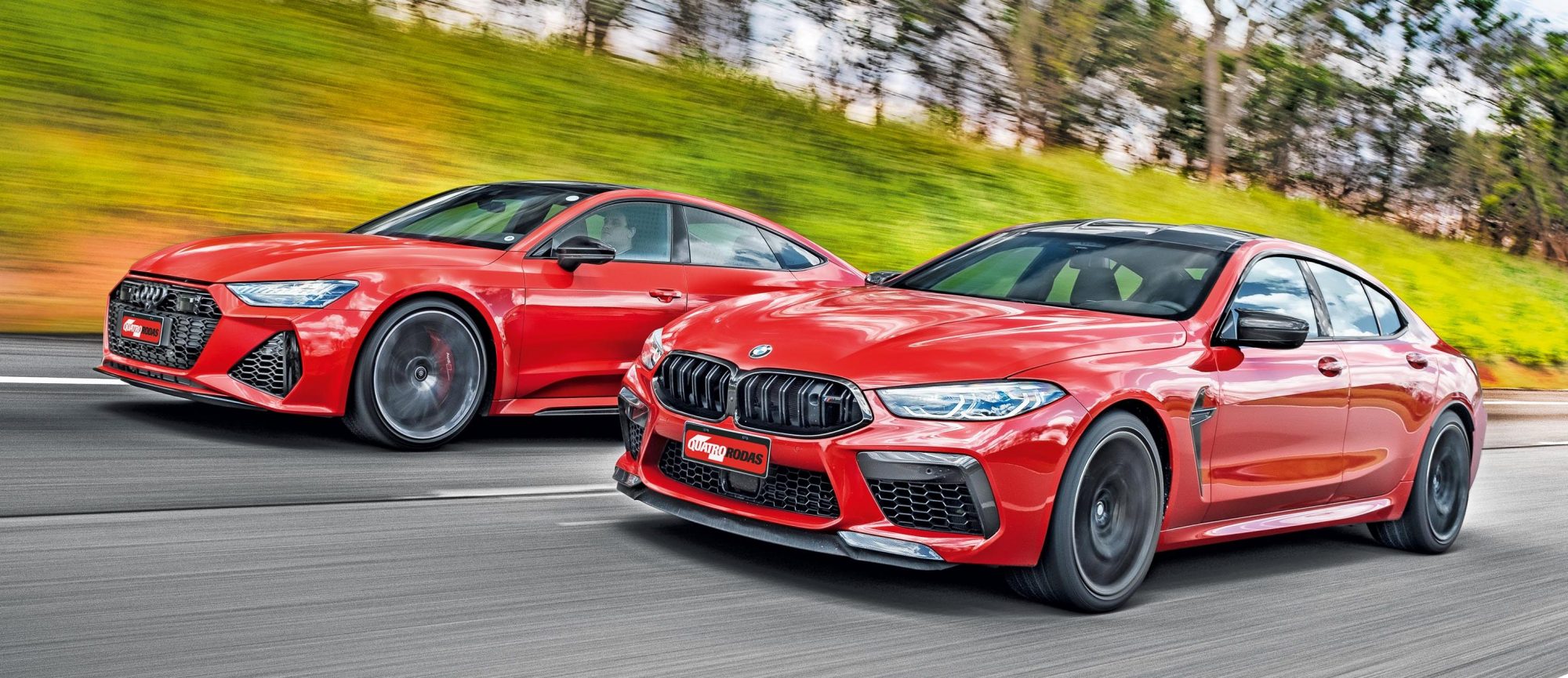 Duelo de V8: Audi RS 7 Sportback e BMW M8 Gran Coupé desempatam na ...