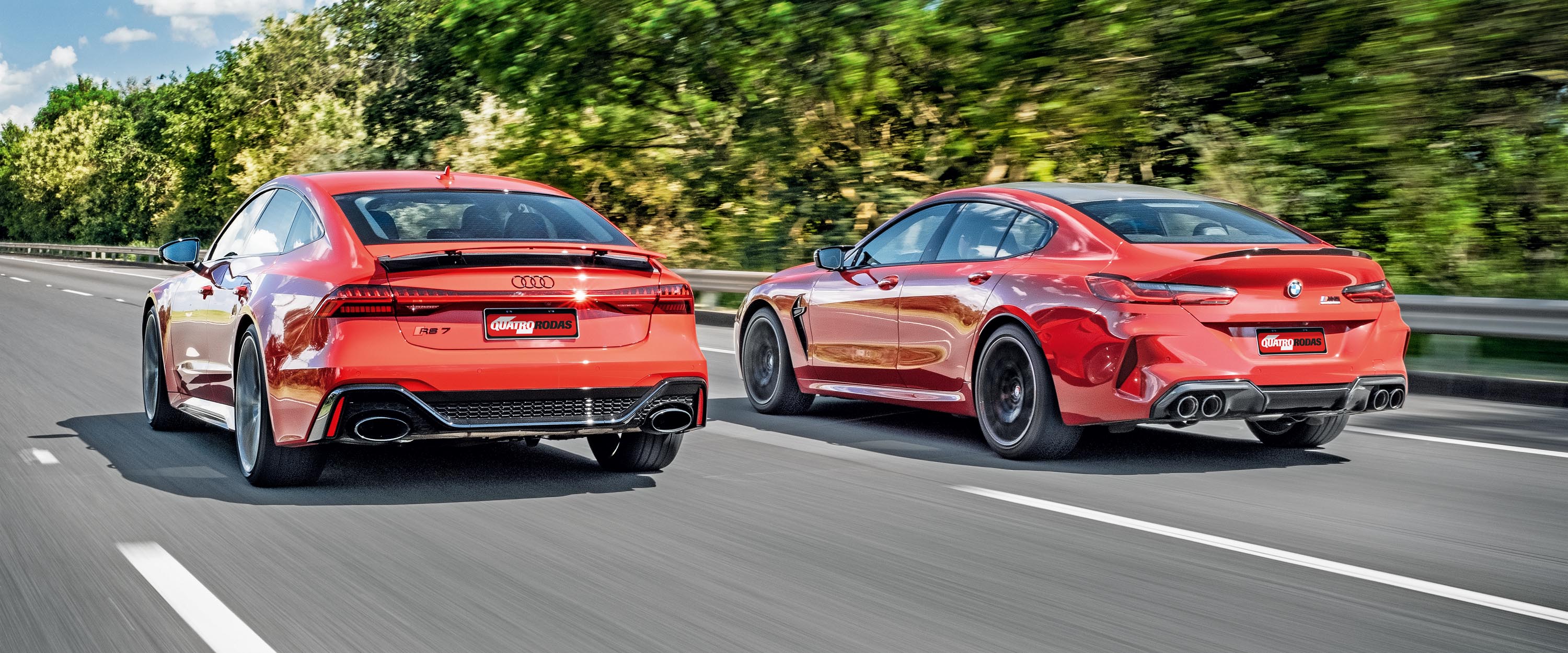 Duelo de V8: Audi RS 7 Sportback e BMW M8 Gran Coupé desempatam na ...